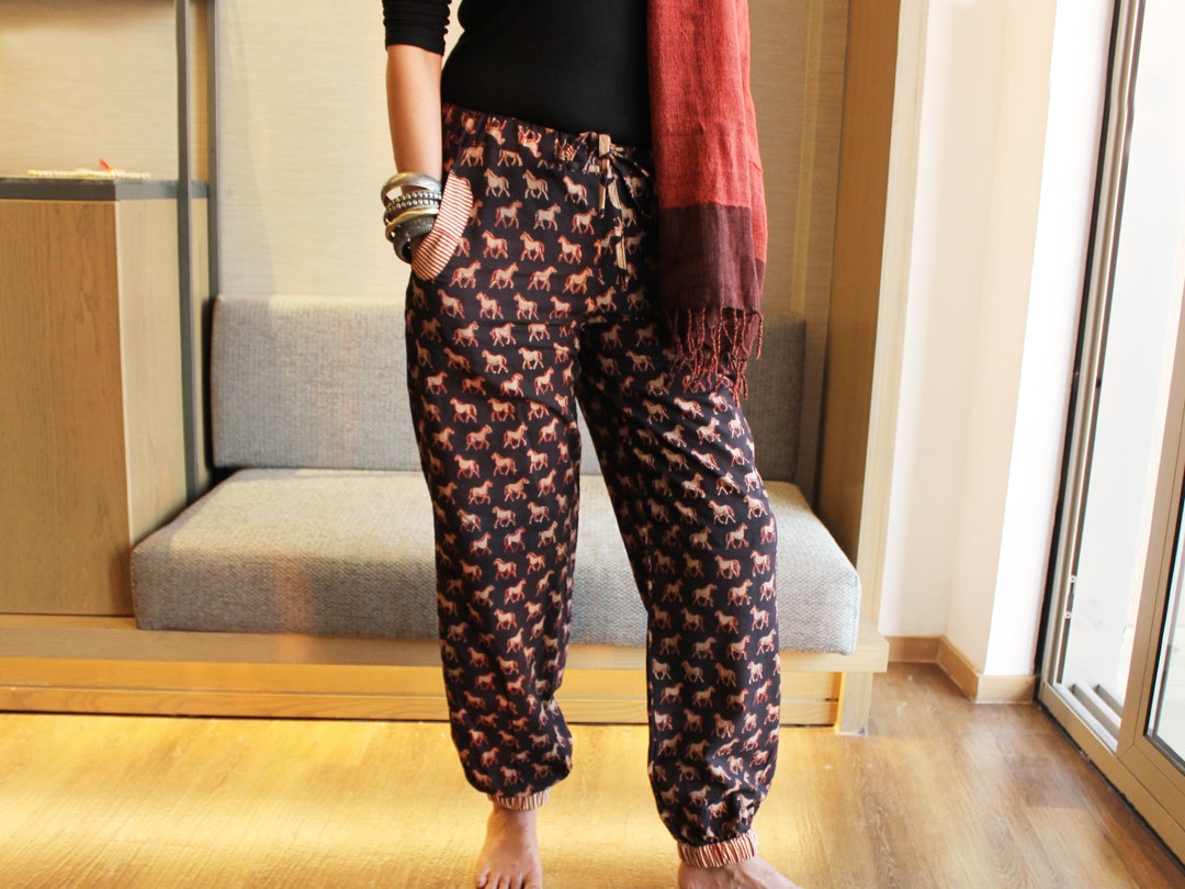 Unisex Boho Pants in Breathable Cotton Fabric - Etsy