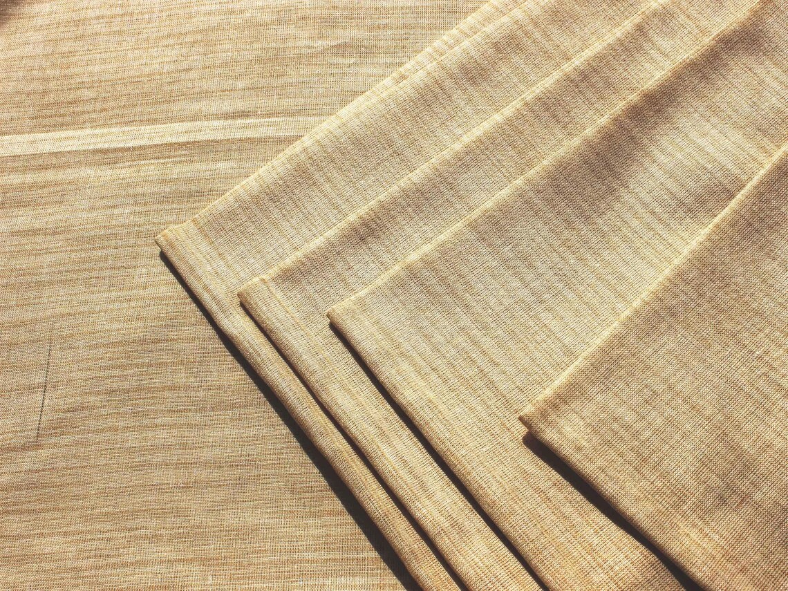 Handloom Khadi Cotton Silk Blend Fabric by the Yard - Etsy