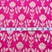 Hot Pink Floral Fabric / Indian Fabric Panel / Dress Sewing Fabric Sold ...