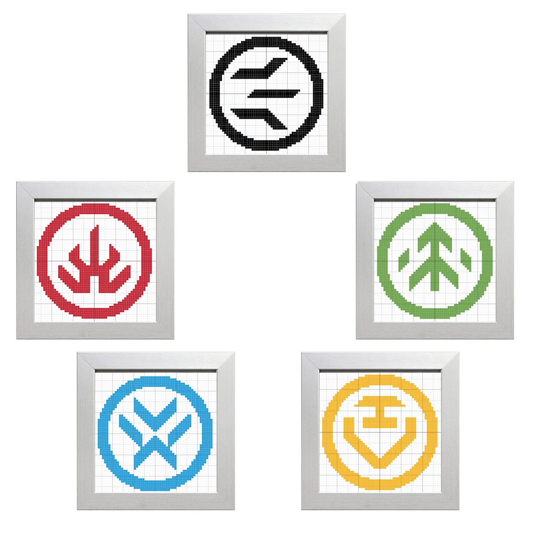 Form Voltron! - Voltron VLD ALL Elements Cross Stitch Pattern - Etsy