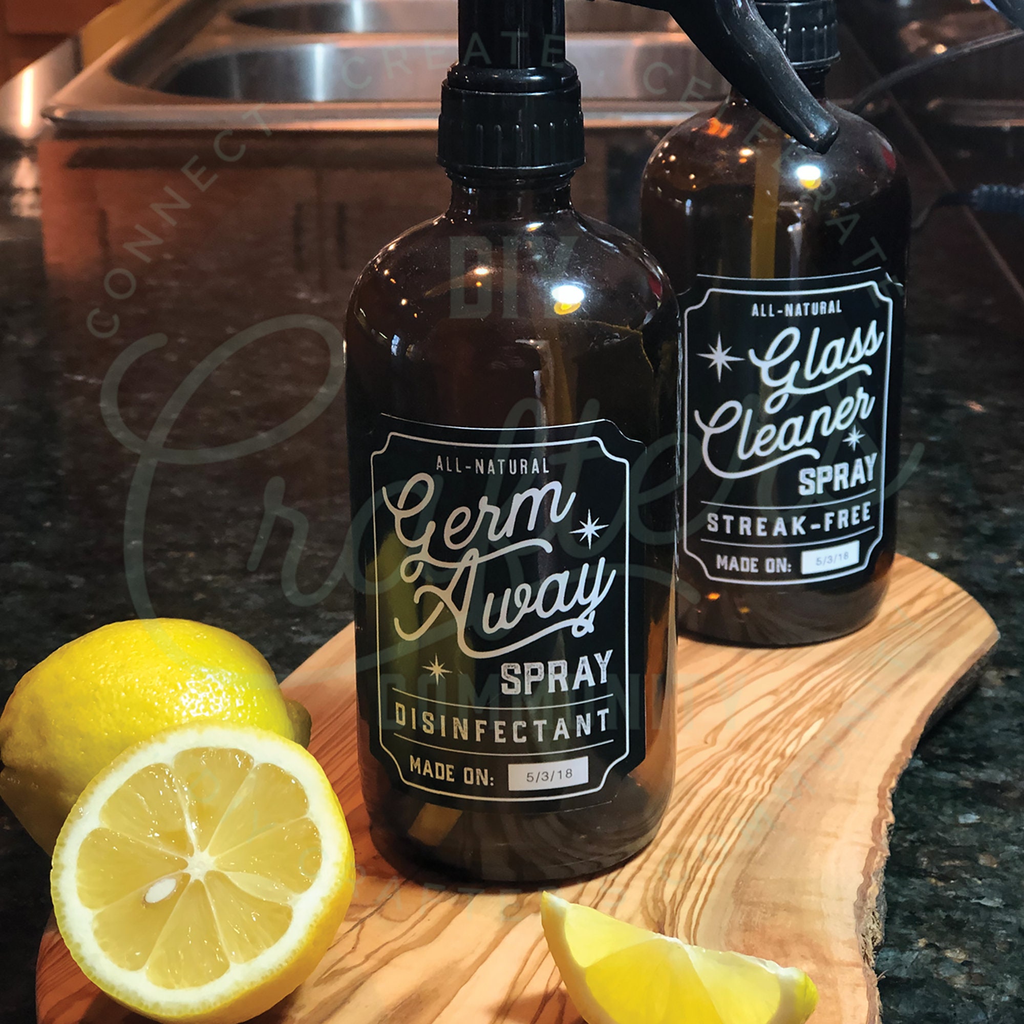 Editable Cleaning Label Set - Etsy