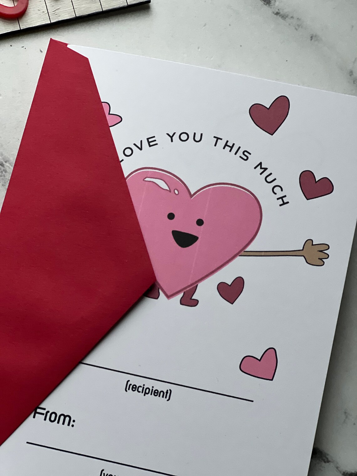 Valentine's Questionnaire Card for Kids to Give to Adults, Family and ...