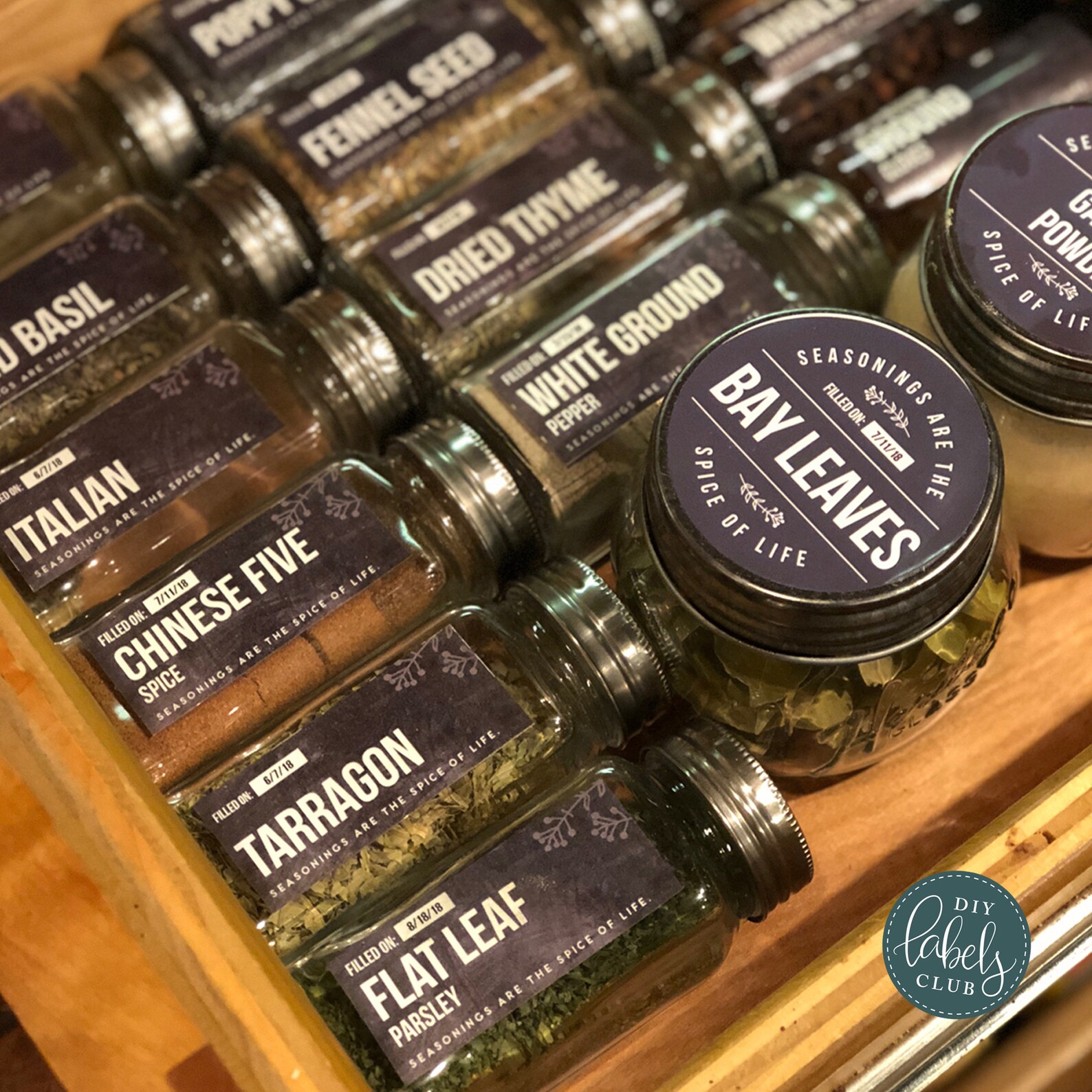 Editable Spice Rack Labels - Etsy