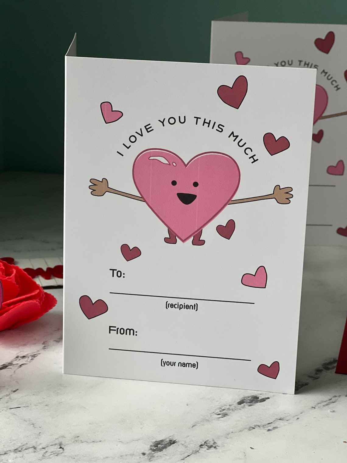 Valentine's Questionnaire Card for Kids to Give to Adults, Family and ...