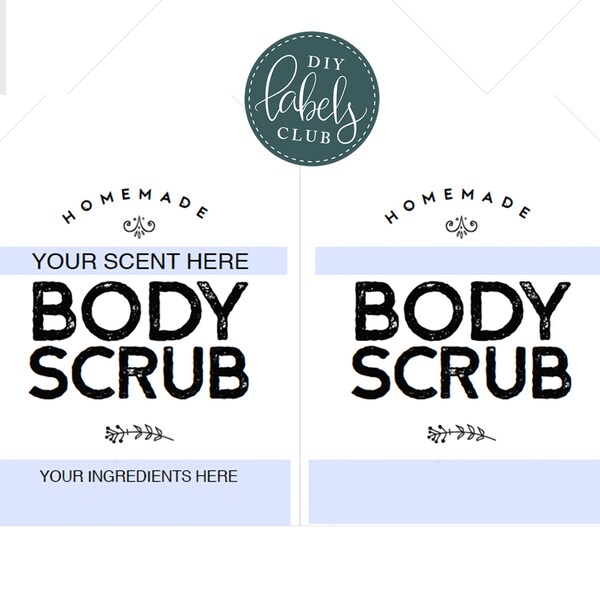 Body Scrub Labels - Etsy Canada