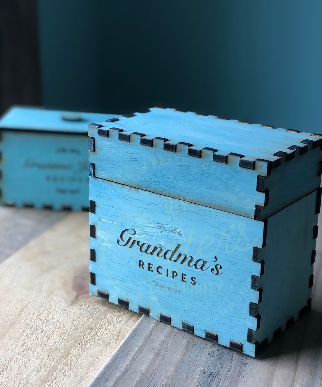 Recipe Card Box SVG Laser Cut Files - Etsy