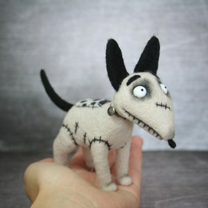 Sparky Frankenweenie. Needle Felted Sparky. Frankenstein Tim Burton ...