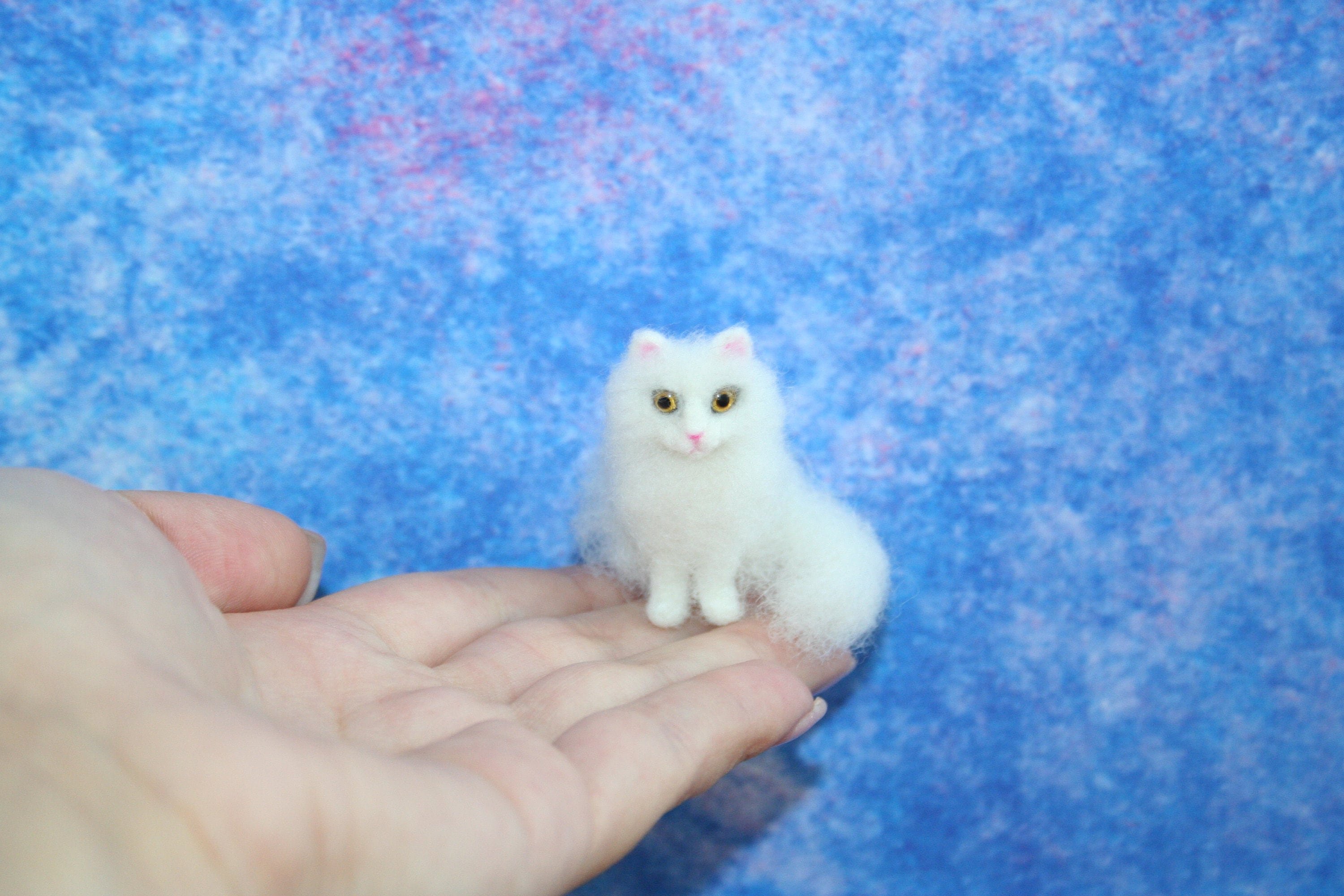 Dolls & Miniatures Art & Collectibles miniature animal cat for ...