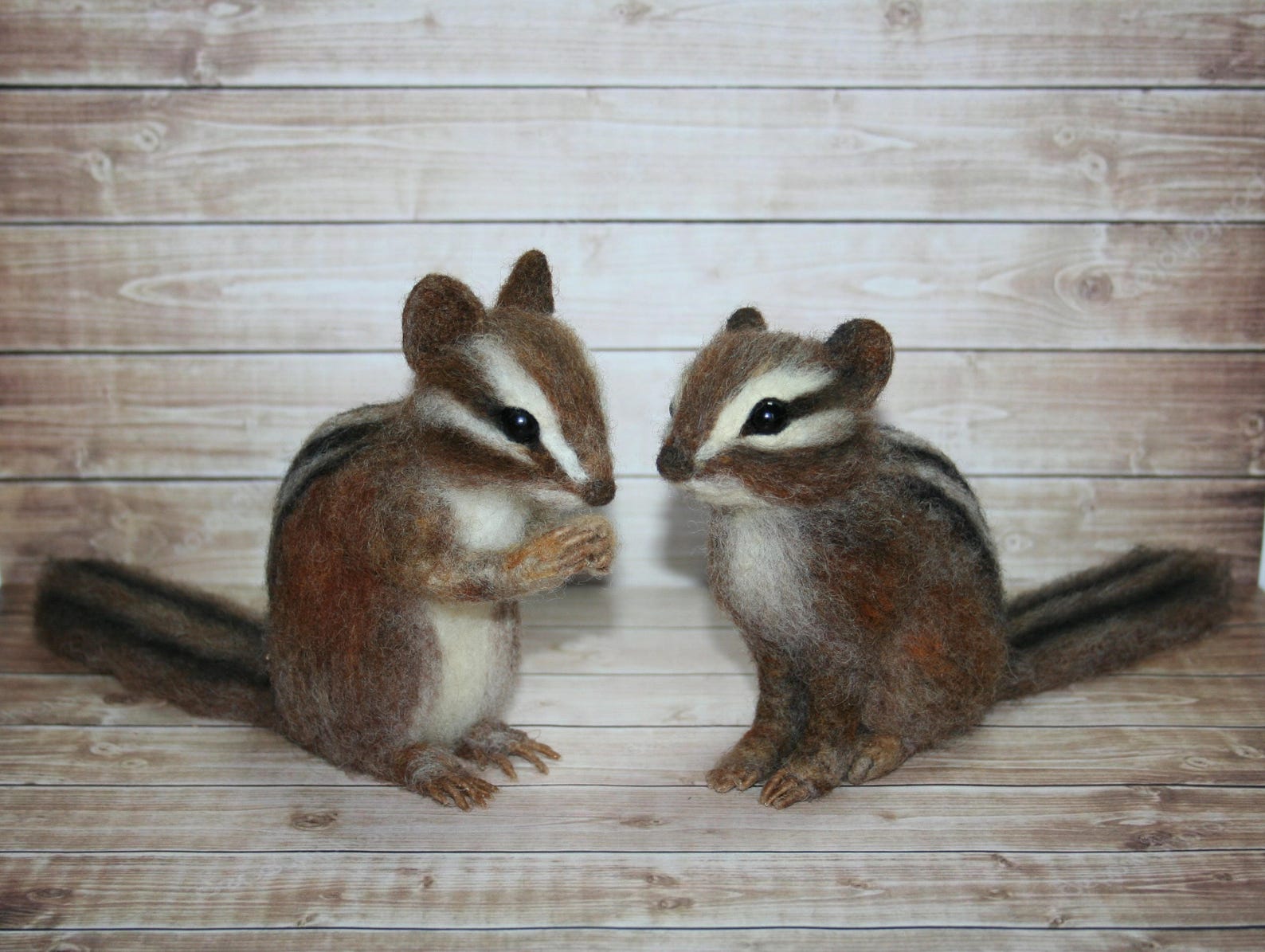 Needle Felted Chipmunk. Life Sized Chipmunk. Needle Felted Animal ...