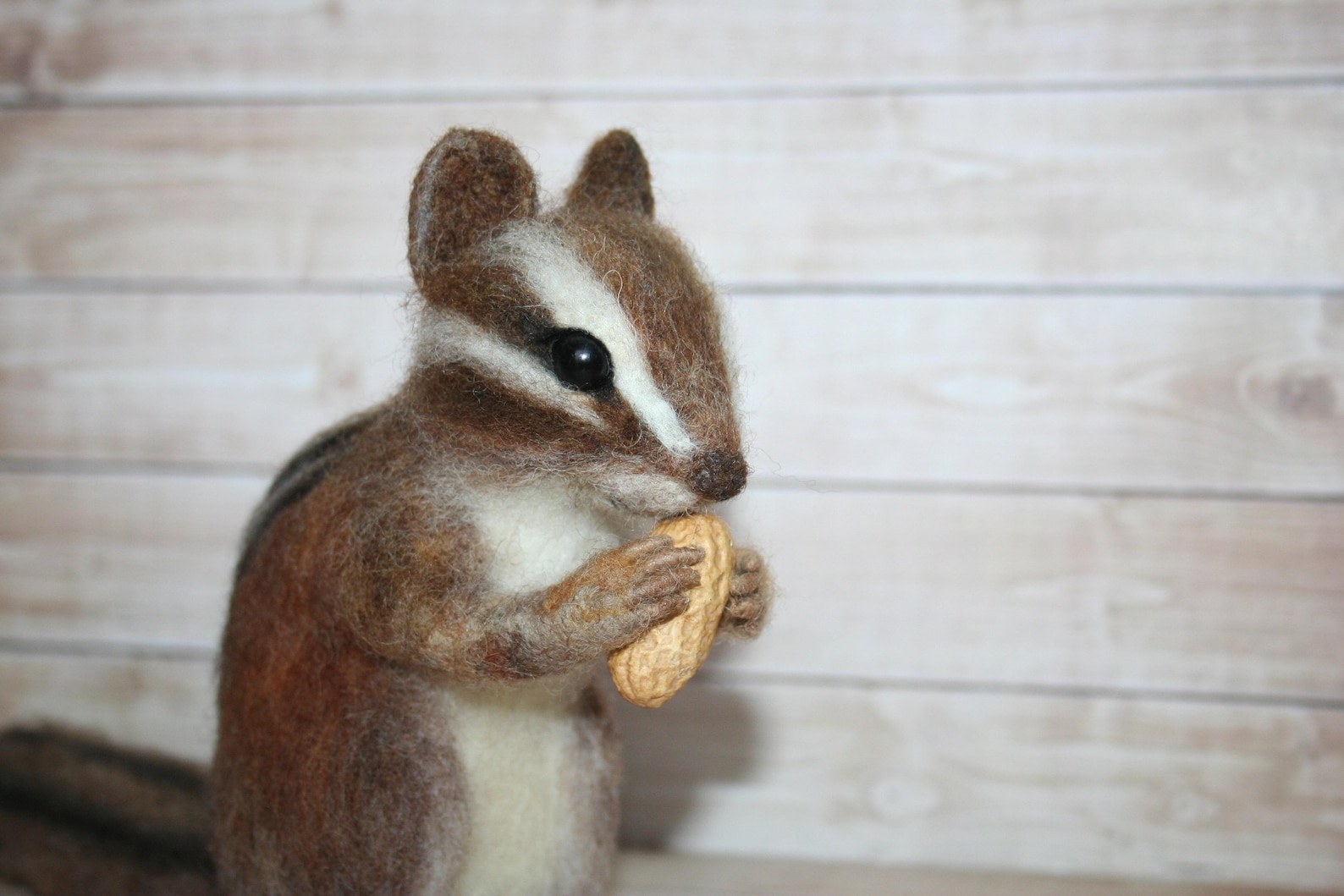 Needle Felted Chipmunk. Life Sized Chipmunk. Needle Felted - Etsy