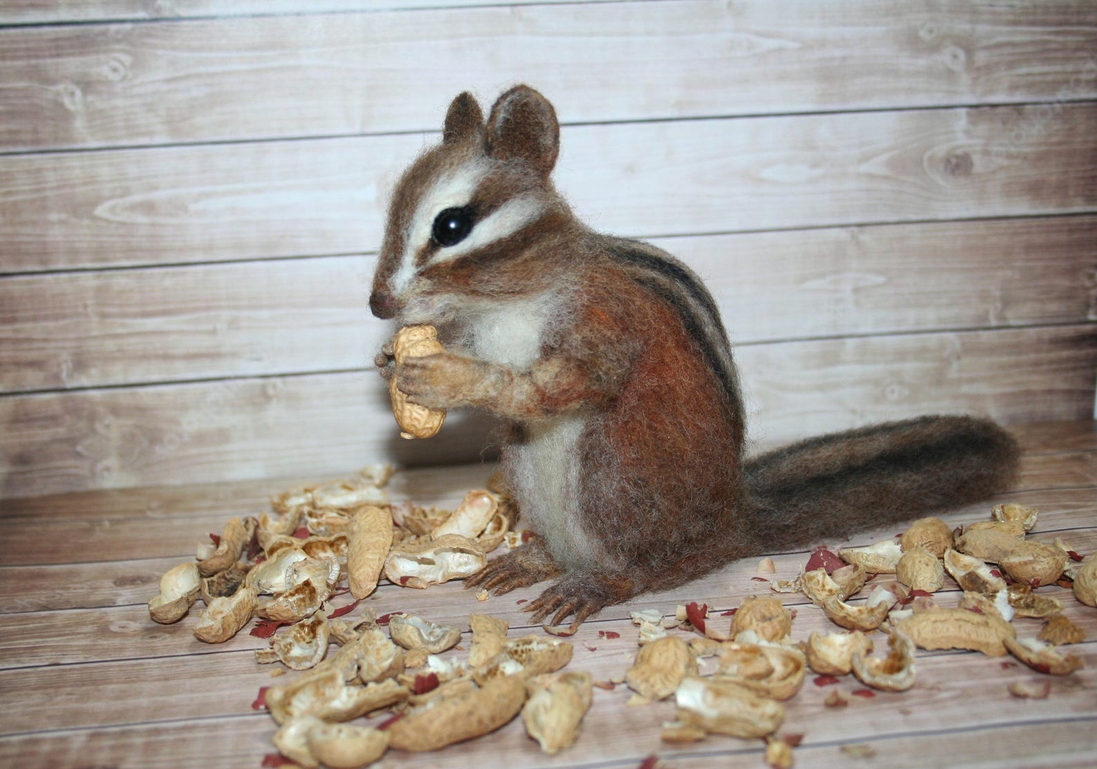 Needle Felted Chipmunk. Life Sized Chipmunk. Needle Felted - Etsy