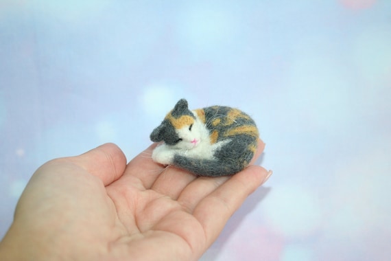 Dolls & Miniatures Art & Collectibles miniature animal cat for ...