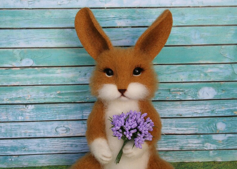 Needle Felted Rabbit. Rabbit.soft Sculpture. Felted Rabbit. - Etsy