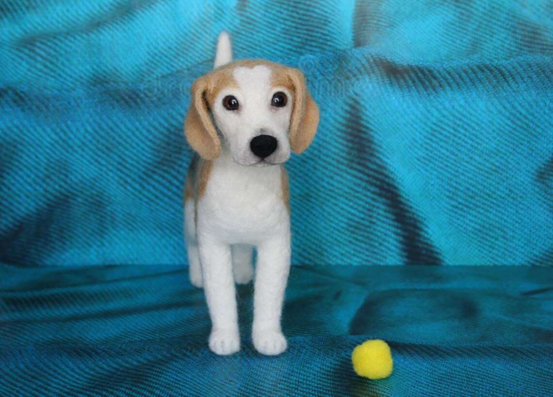 Beagle.custom Made Dog Beagle.needle Felted Beagle.needle - Etsy