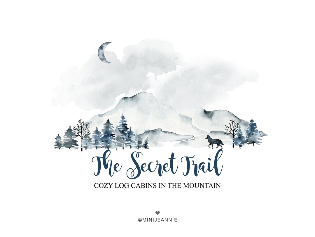 Premade Logo-mountain Logo-scenic Logo-nature Logo-forest Logo-pine ...