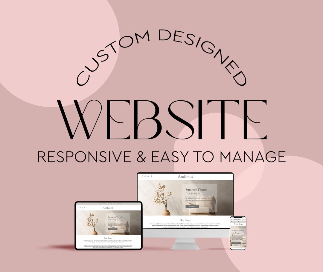 Website Design - Custom Web Design - Etsy
