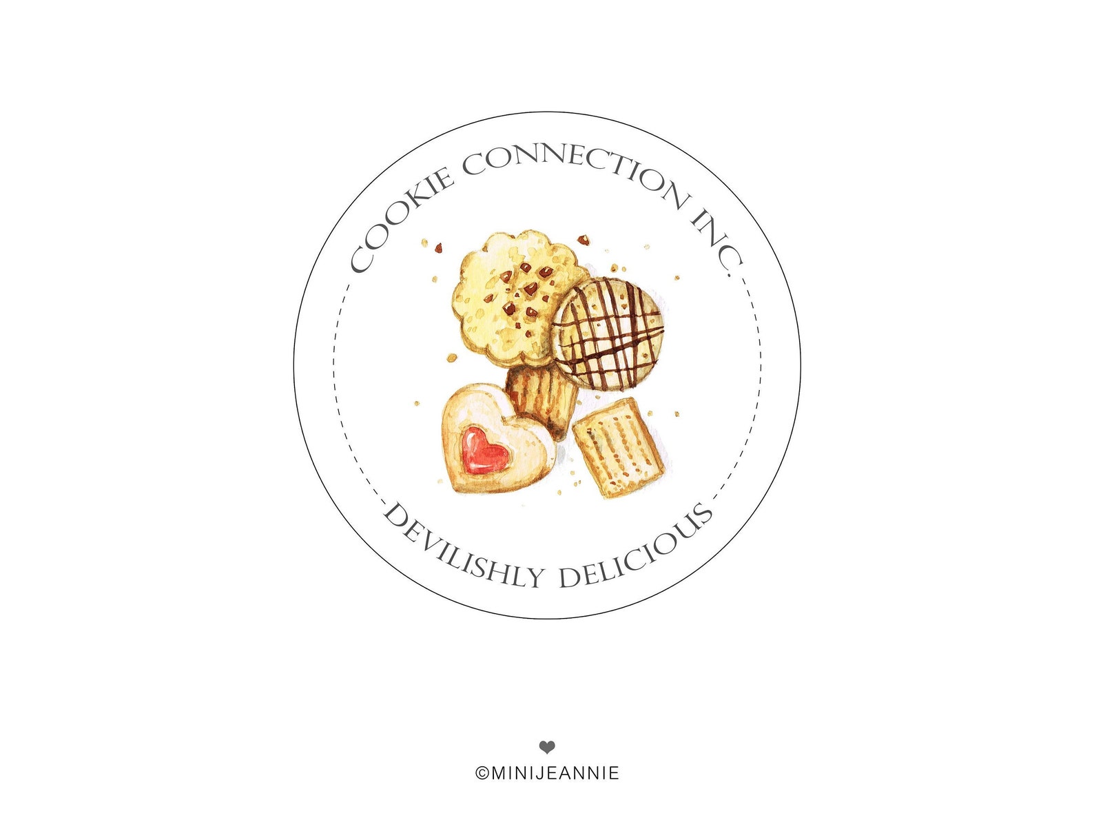 Cookie Logo-bakery Logo-baking Logo-pastry Chef Logo-baker | Etsy