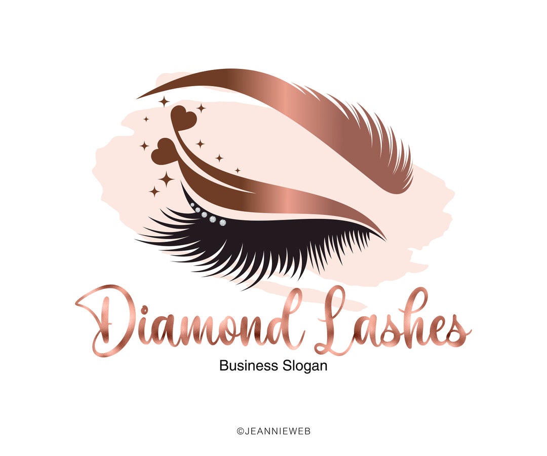 Lash Logo Design, Lash Extension Logo, Love Eyelashes Logo, Makeup Logo ...