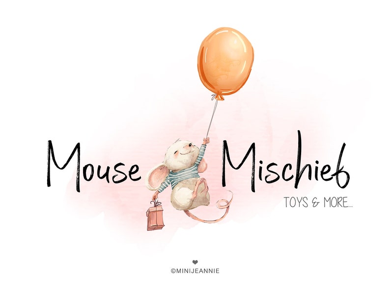 Cute Mouse Logo Mice Logo Rat Logo Balloon Logo Sweater - Etsy