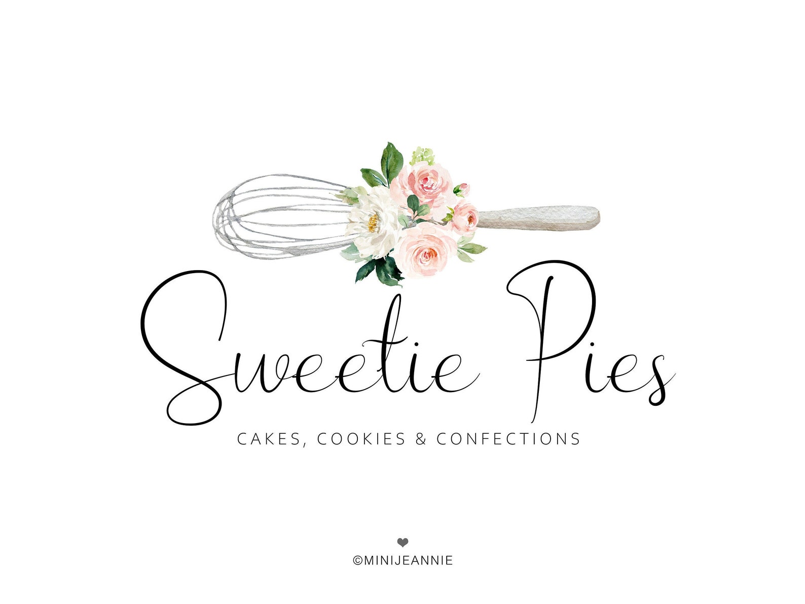 Whisk Logo-bakery Logo Design-rustic Baking Logo-bakery Shop | Etsy