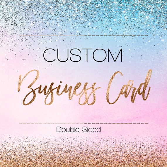 Custom Business Card Design | Etsy