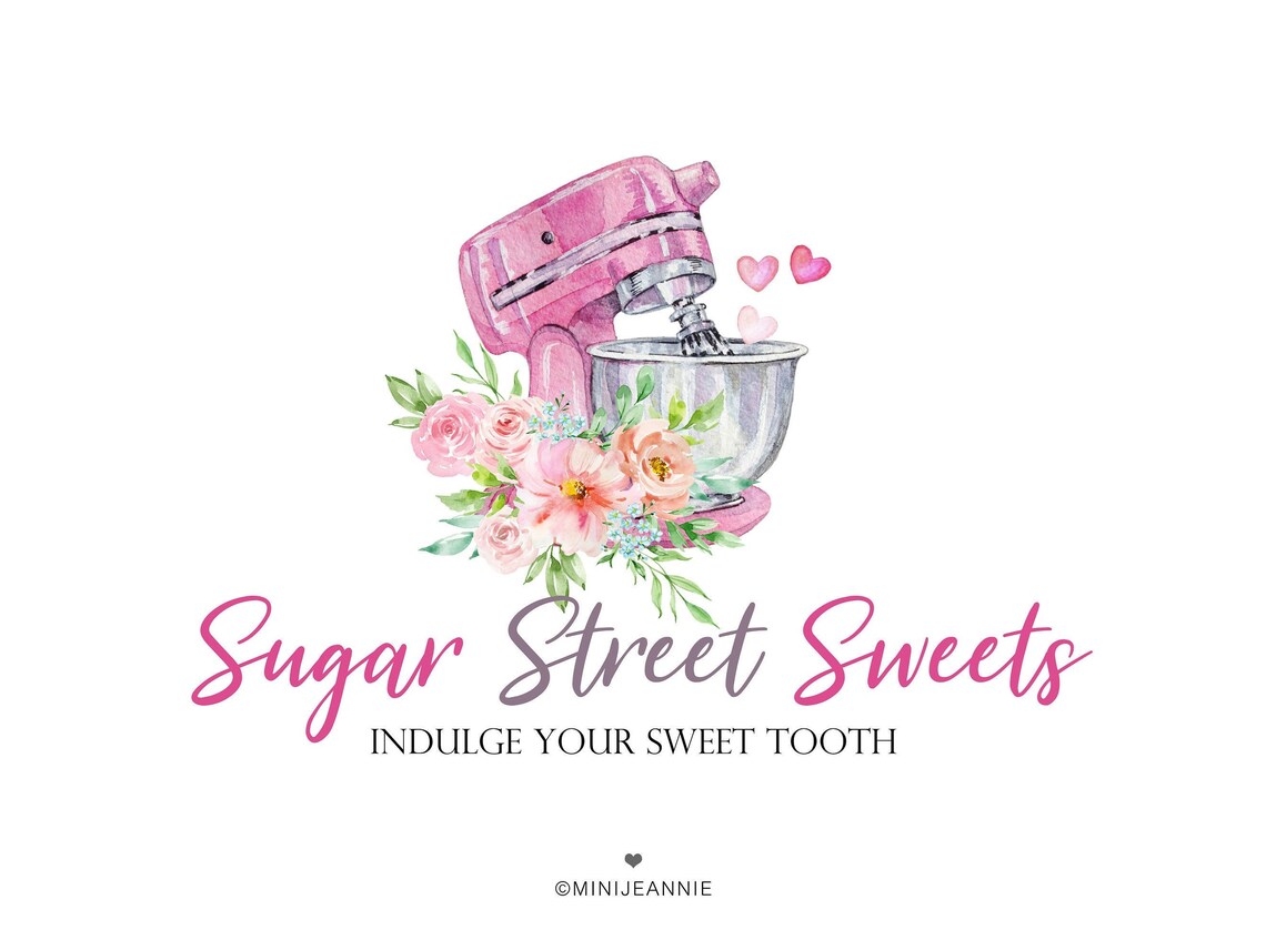 Bakery Logo, Cake Logo, Mixer Logo, Sweet Logo, Baking Logo, Dessert ...
