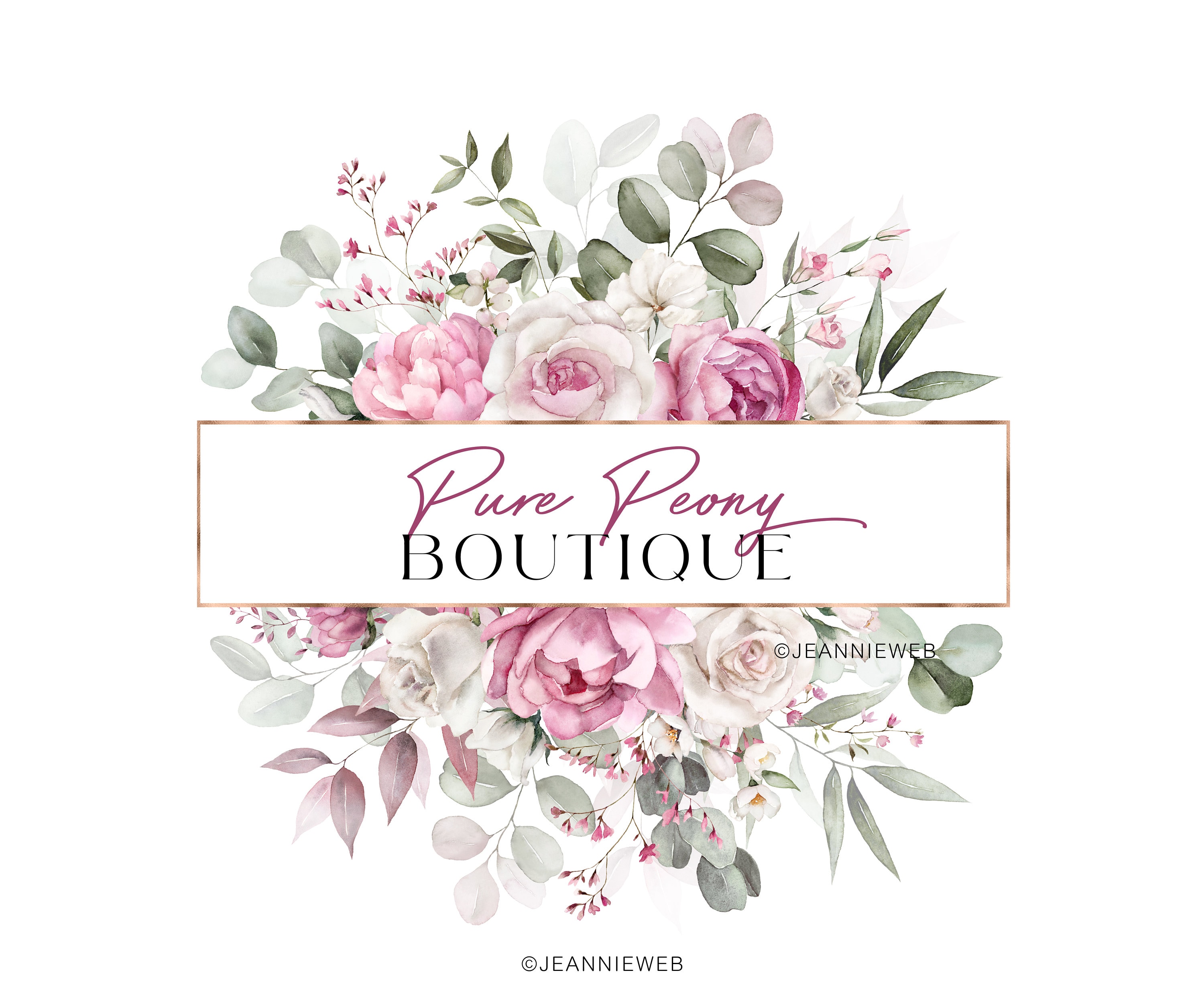 Peony Logo Peony Logo Design For Business Branding