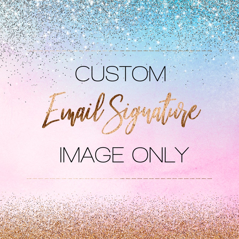 Custom Email Signature Design Email Signature Graphic - Etsy