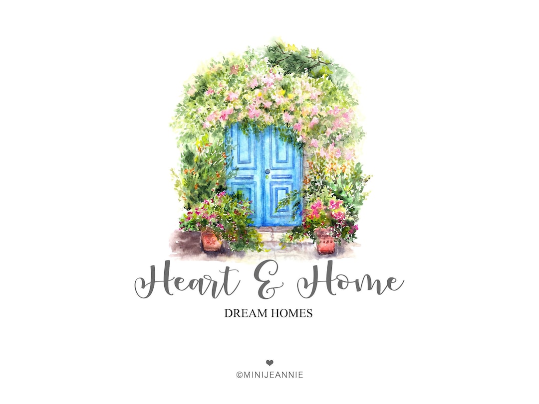 Beautiful Front Door Logo-door Logo-home Logo-house Logo-real Estate ...