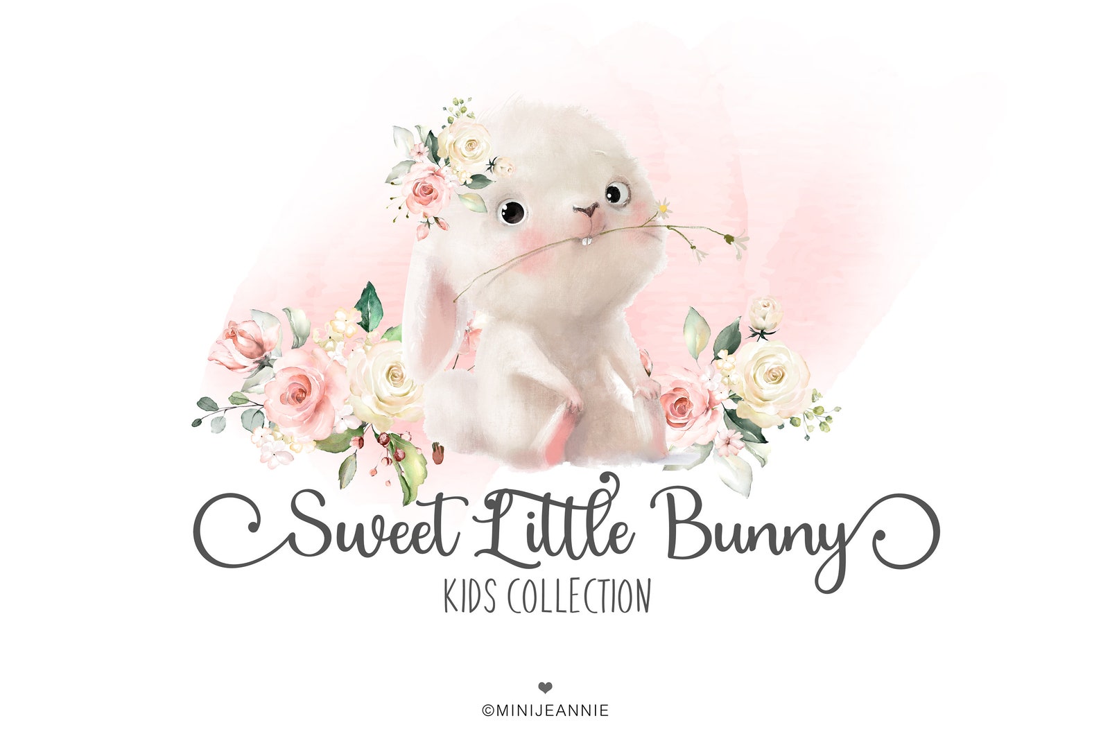 Baby Bunny Logo Rabbit Logo Cottontail Logo Kids Boutique - Etsy