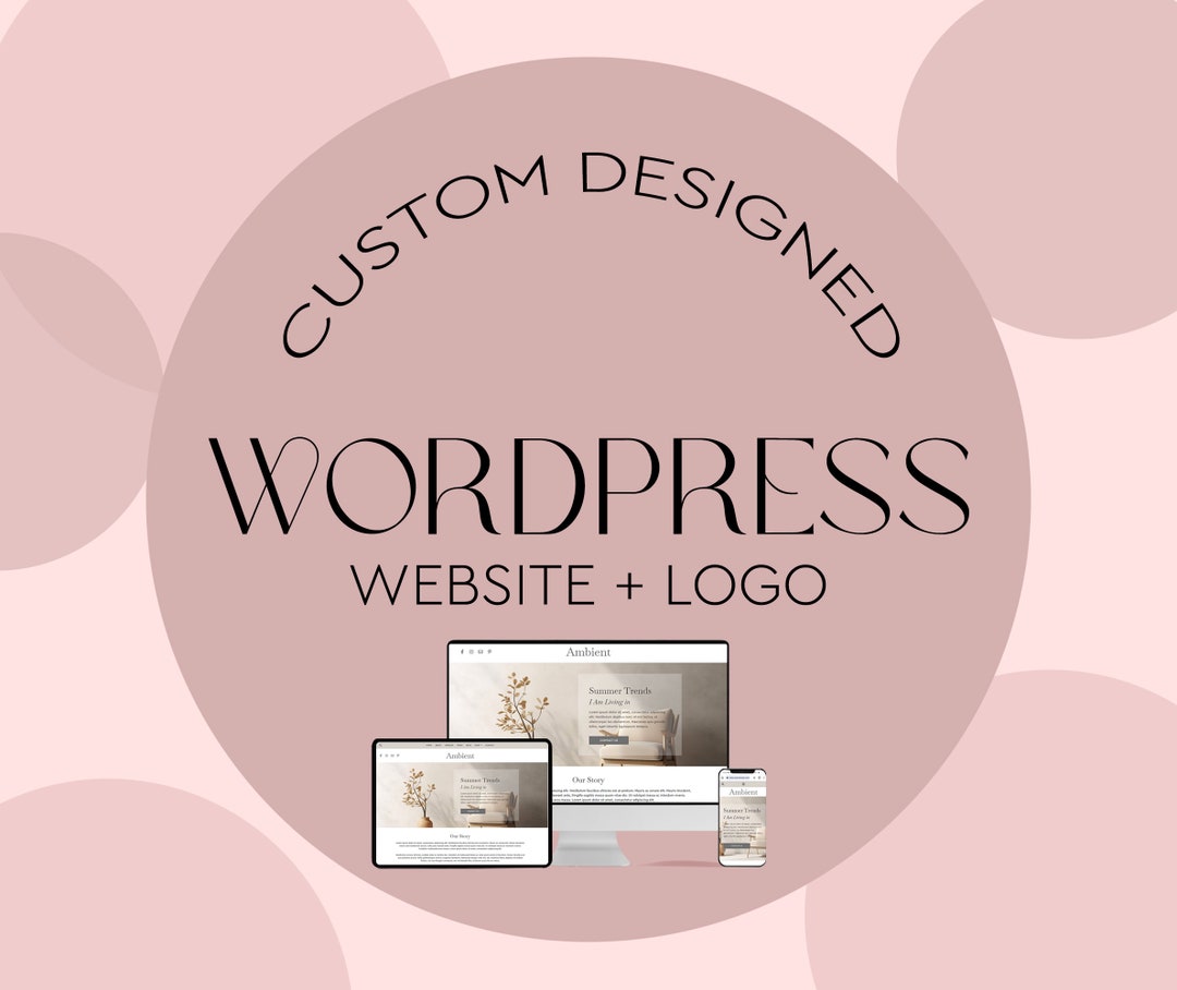 Custom Wordpress Website - Logo Design - Wordpress Blog - Mobile ...