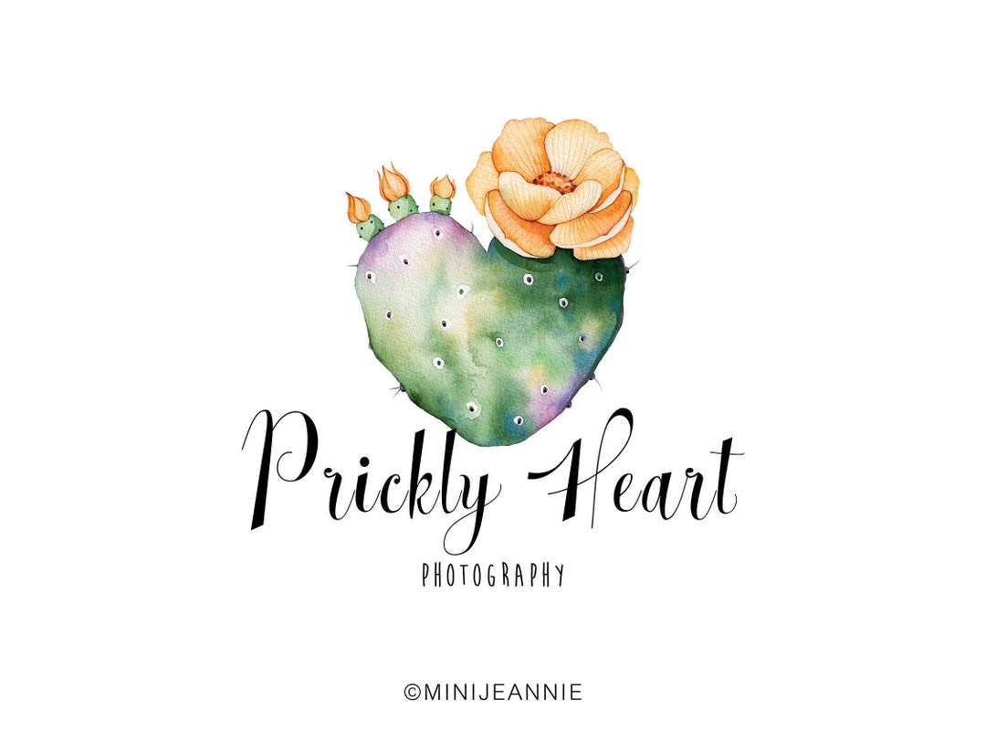 Cactus Logo-cacti Logo-heart Logo-cactus Flower Logo-nature Logo-cactus ...