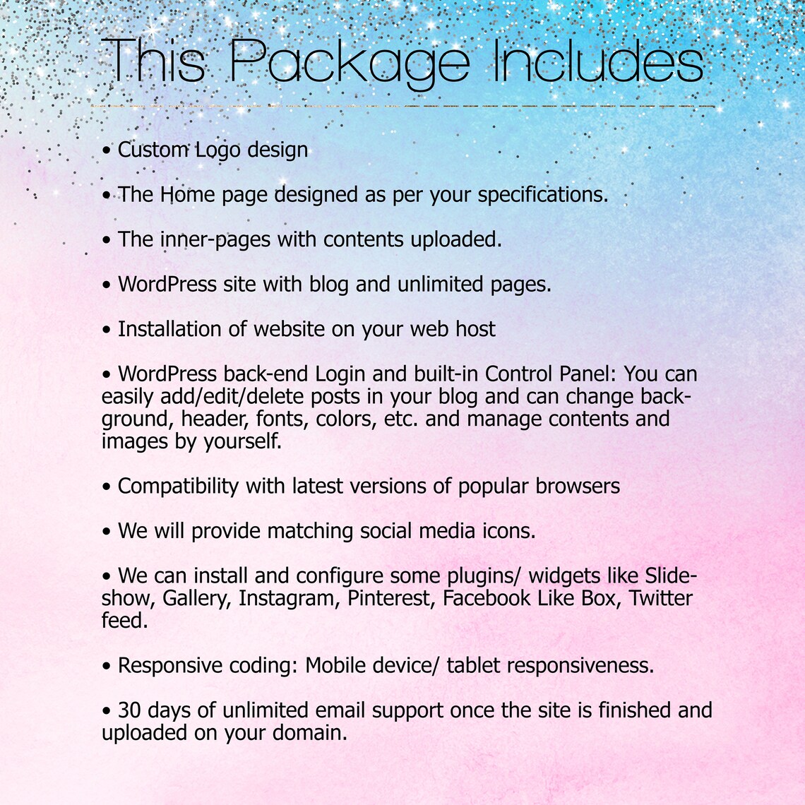 Custom Wordpress Website Logo Design Wordpress Blog | Etsy