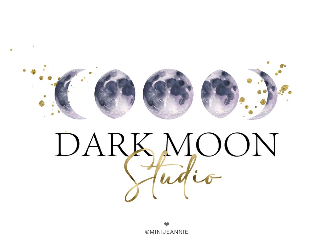Moon Logo - Phases of Moon Logo - Spiritual Logo - Mystic Logo - Tarot ...