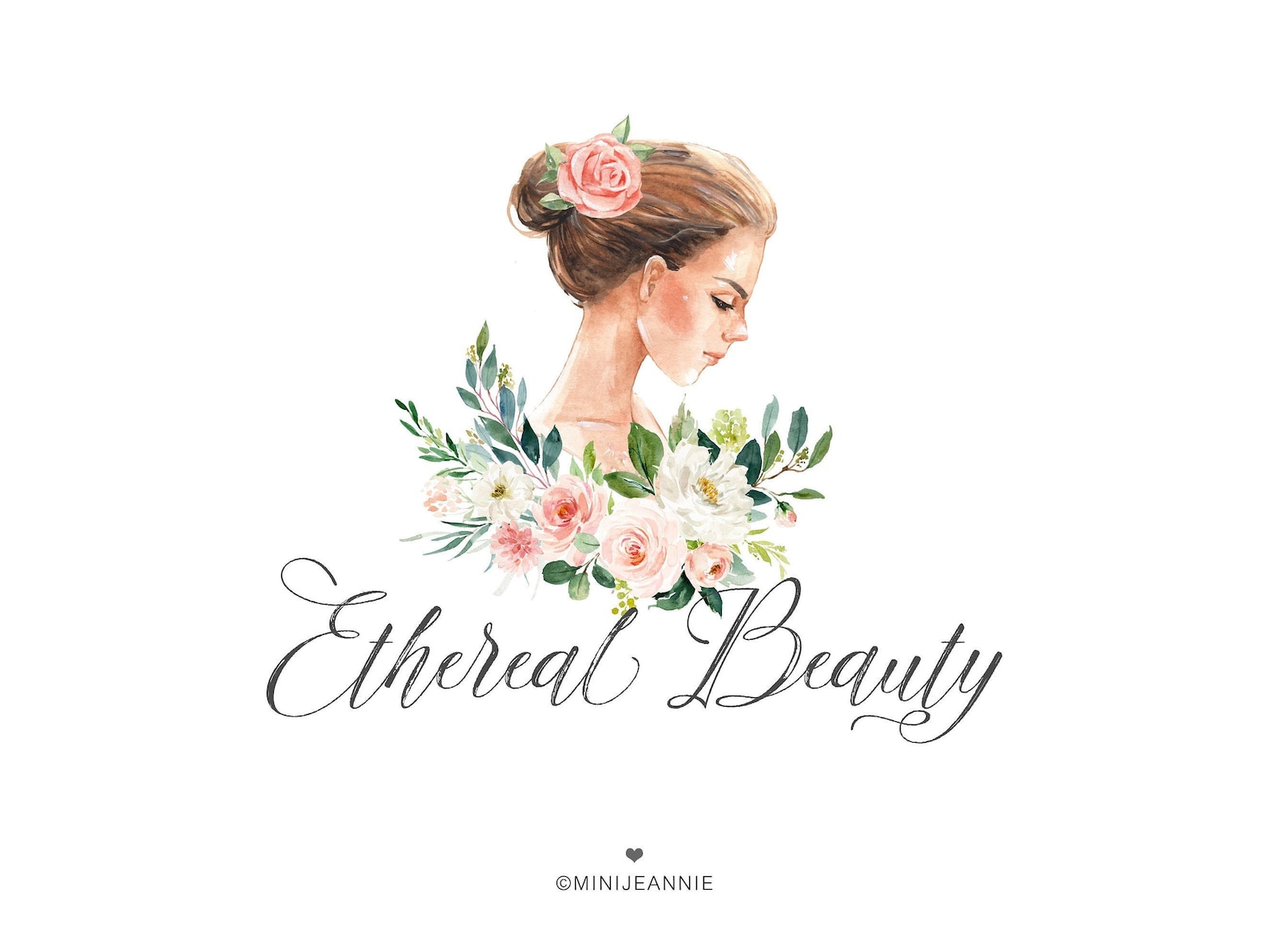 Bride Logo-hairstylist Logo-makeup Logo-wedding Makeup - Etsy