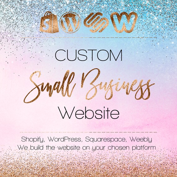 Custom Small Business Website Design Custom Business Website | Etsy