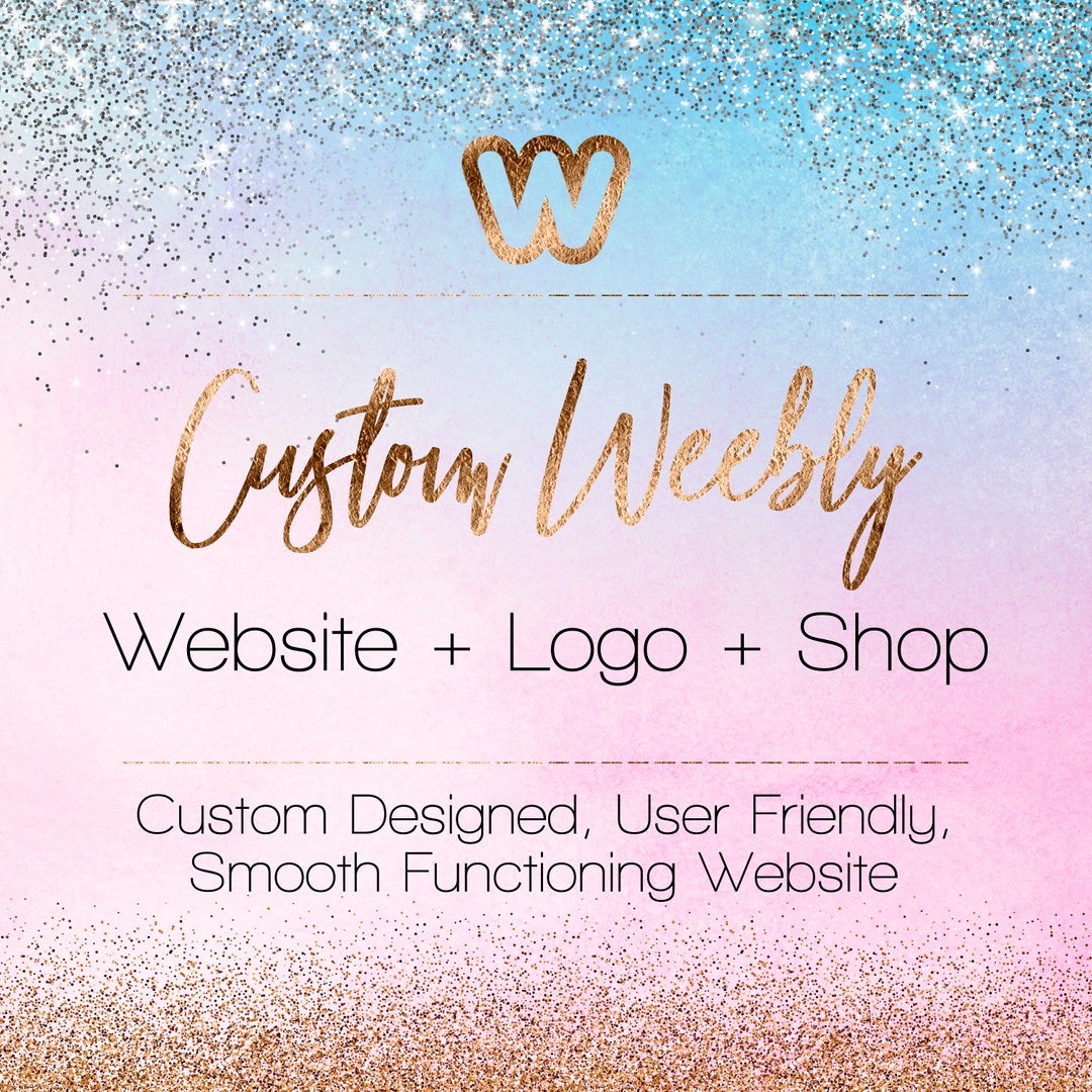 Custom Weebly Website Shop Online Logo Design Weebly - Etsy