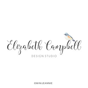 Bird Logo-bird Signature Logo-nature Logo-photography Logo-watercolor ...