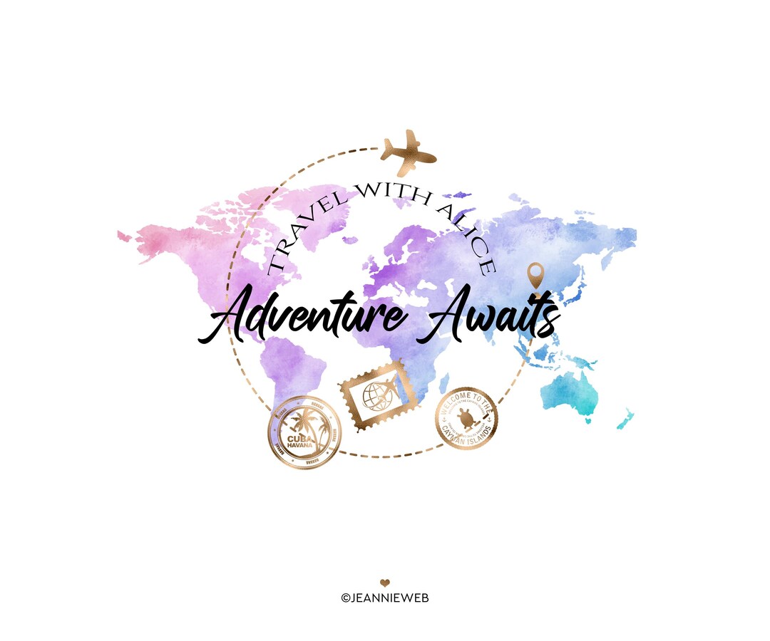 Travel Logo, Travel Vlogger Logo, Youtube Travel Channel Logo, Travel ...