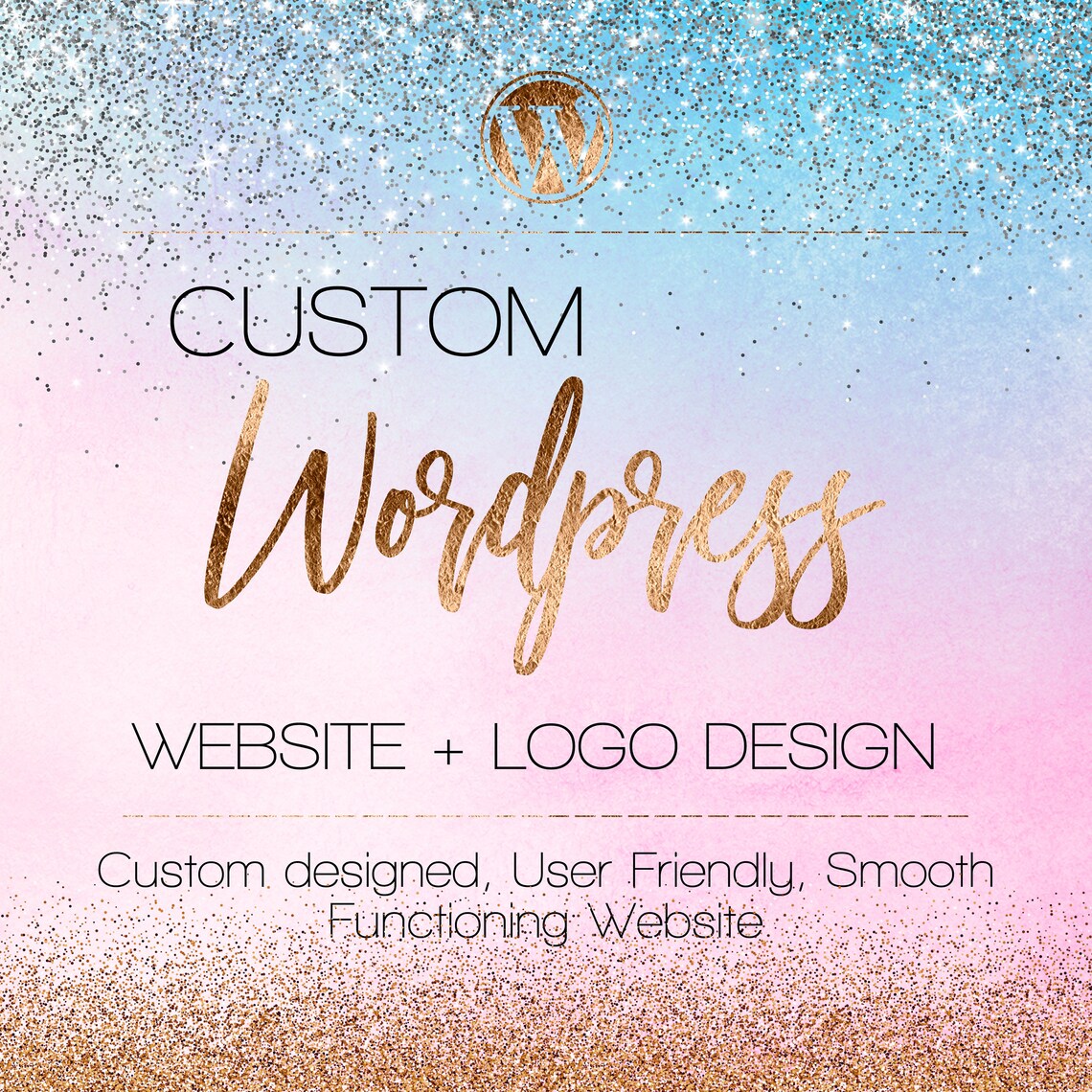 Custom Wordpress Website Logo Design Wordpress Blog | Etsy