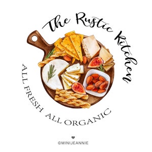 Charcuterie Board Logo Design Cheese Board Logo Grazing | Etsy