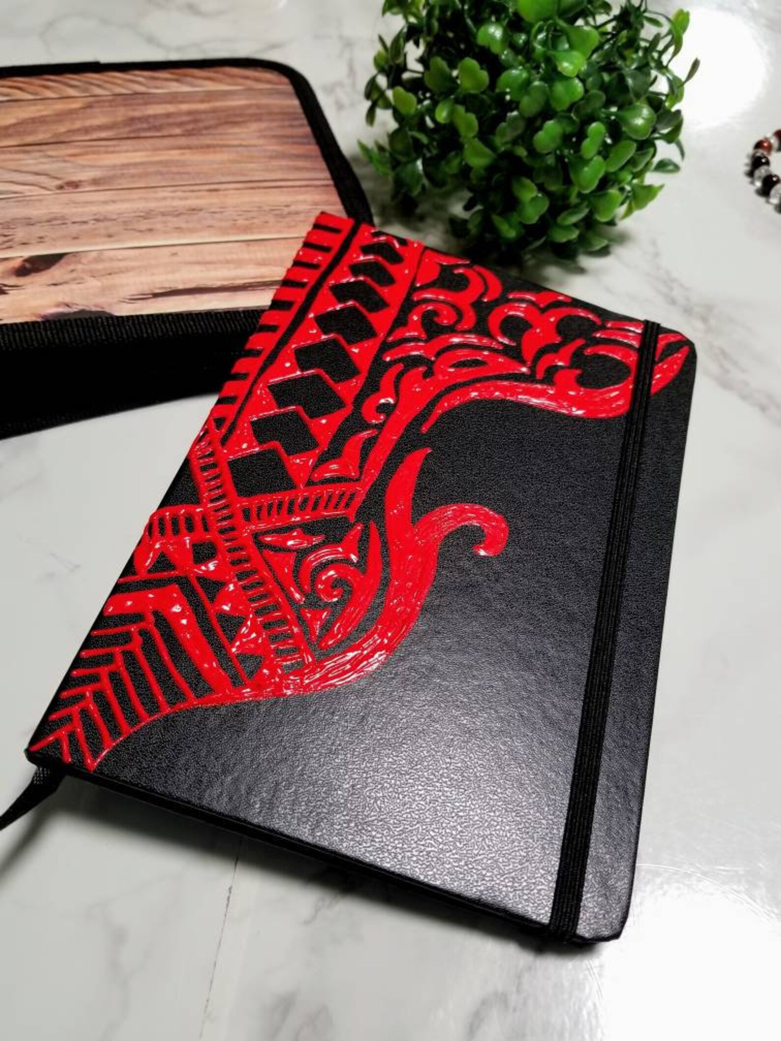 Black and Red Personalized Notebook Customized Gift for - Etsy