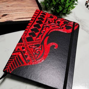 Black and Red Personalized Notebook Customized Gift for - Etsy