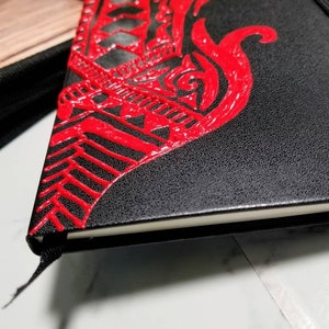 Black and Red Personalized Notebook Customized Gift for - Etsy