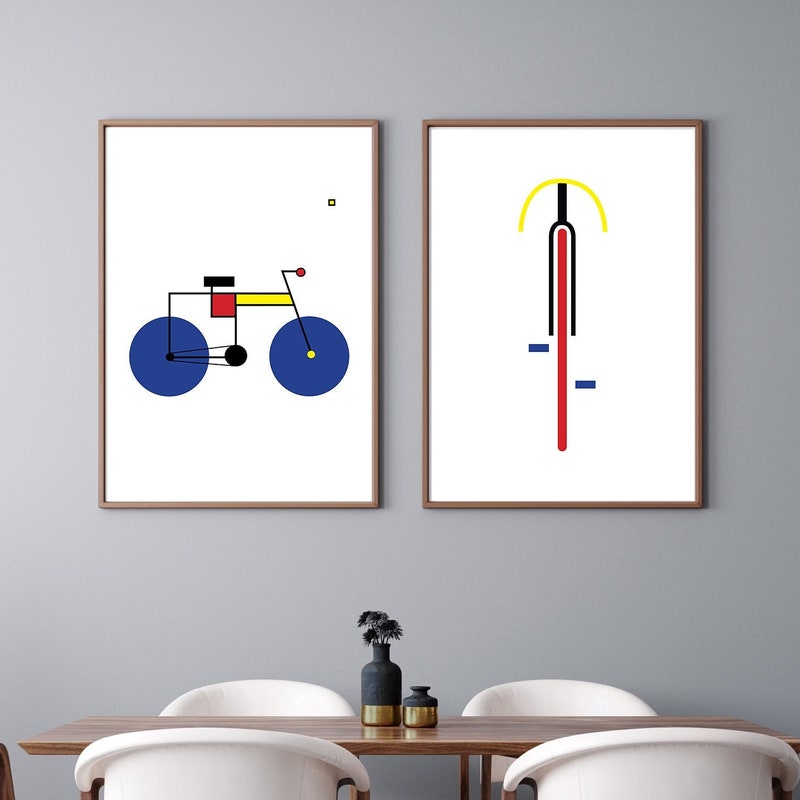 Abstract Bicycle Art - Etsy
