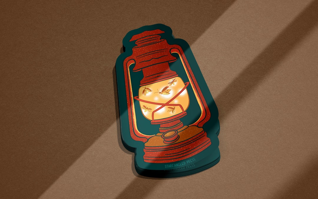 Lightning Bug Lantern 3" Vinyl Sticker - Etsy