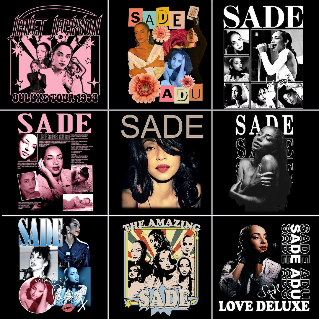 Sade Adu PNG Bundle, Sade Png Digital Download File Sublimation, Svg ...
