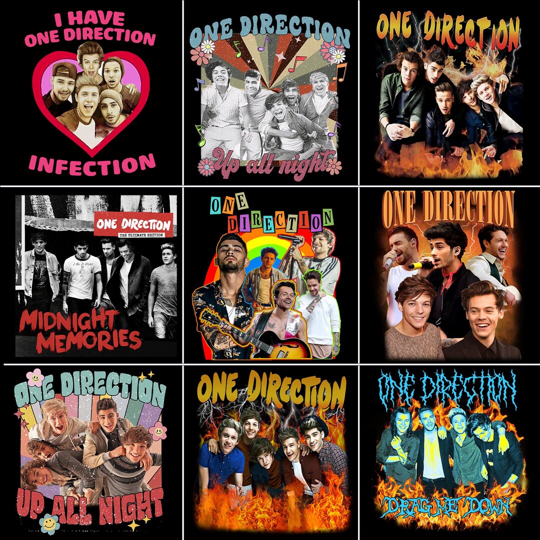 1D Band Png Bundle, Niall Horan 2024 Tour Png, Midnight Memories 1D ...