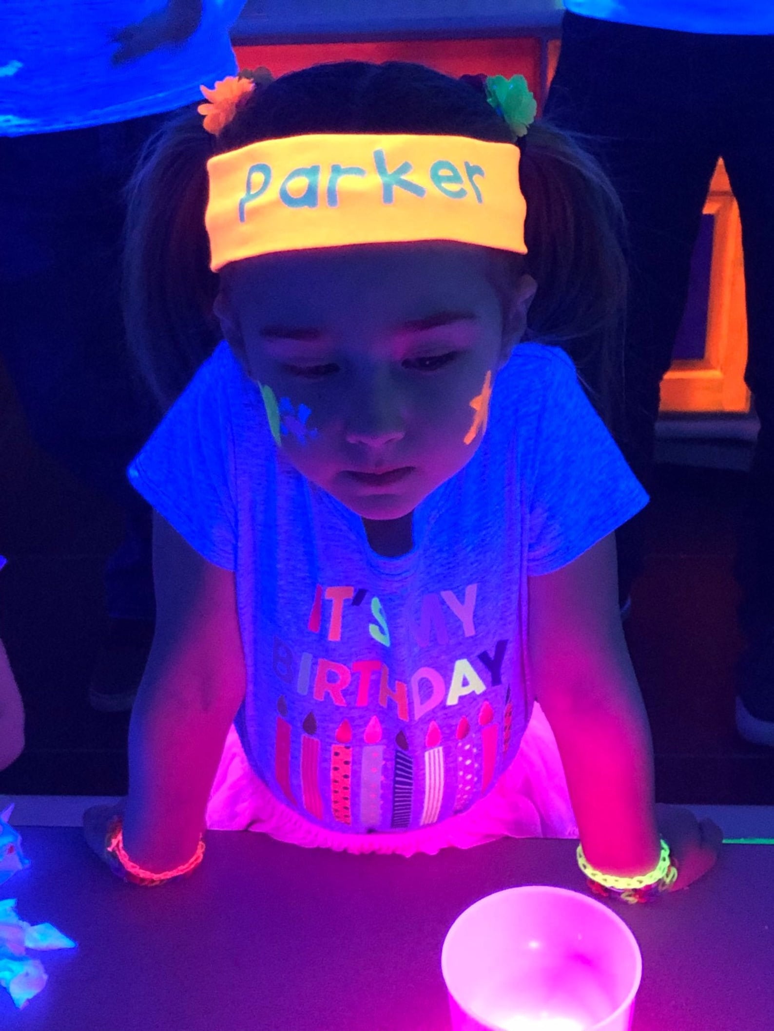 Glow in the Dark Personalized Headbands Neon Party | Etsy