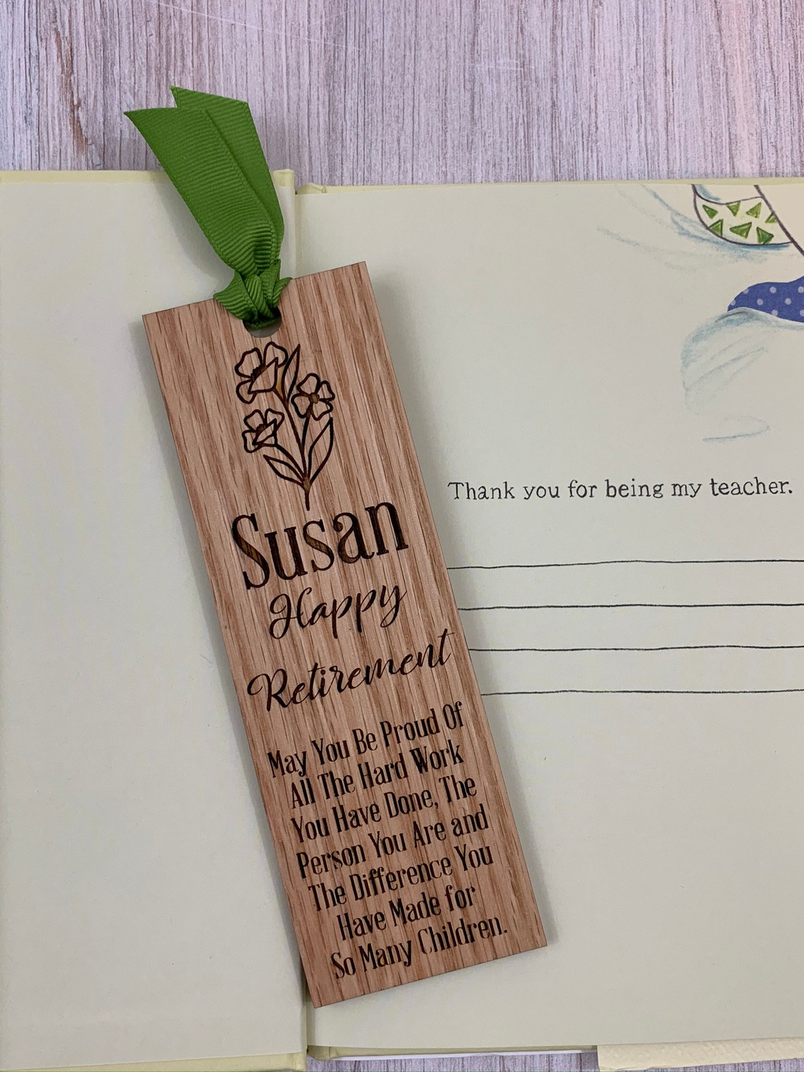 Retirement Bookmark Personalized Teacher Gift Professor - Etsy